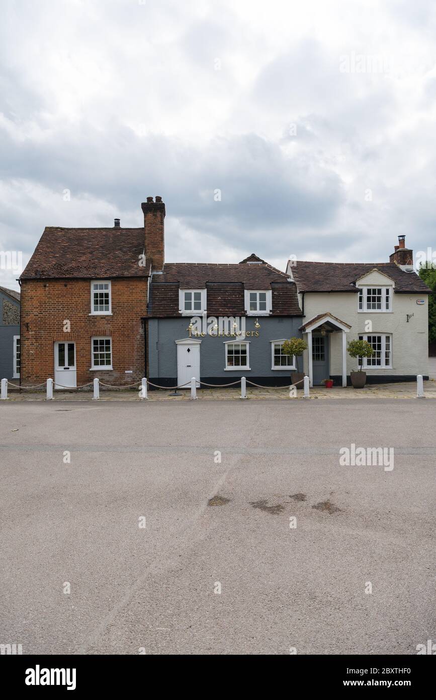 The Cricketers pub and restaurant in the village of Sarratt ...