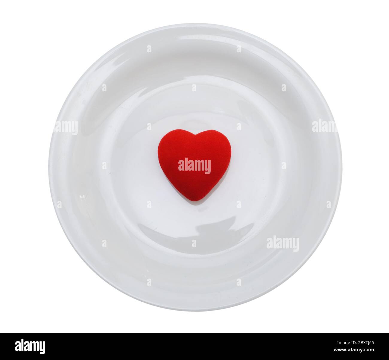 Heart plate Cut Out Stock Images & Pictures - Alamy