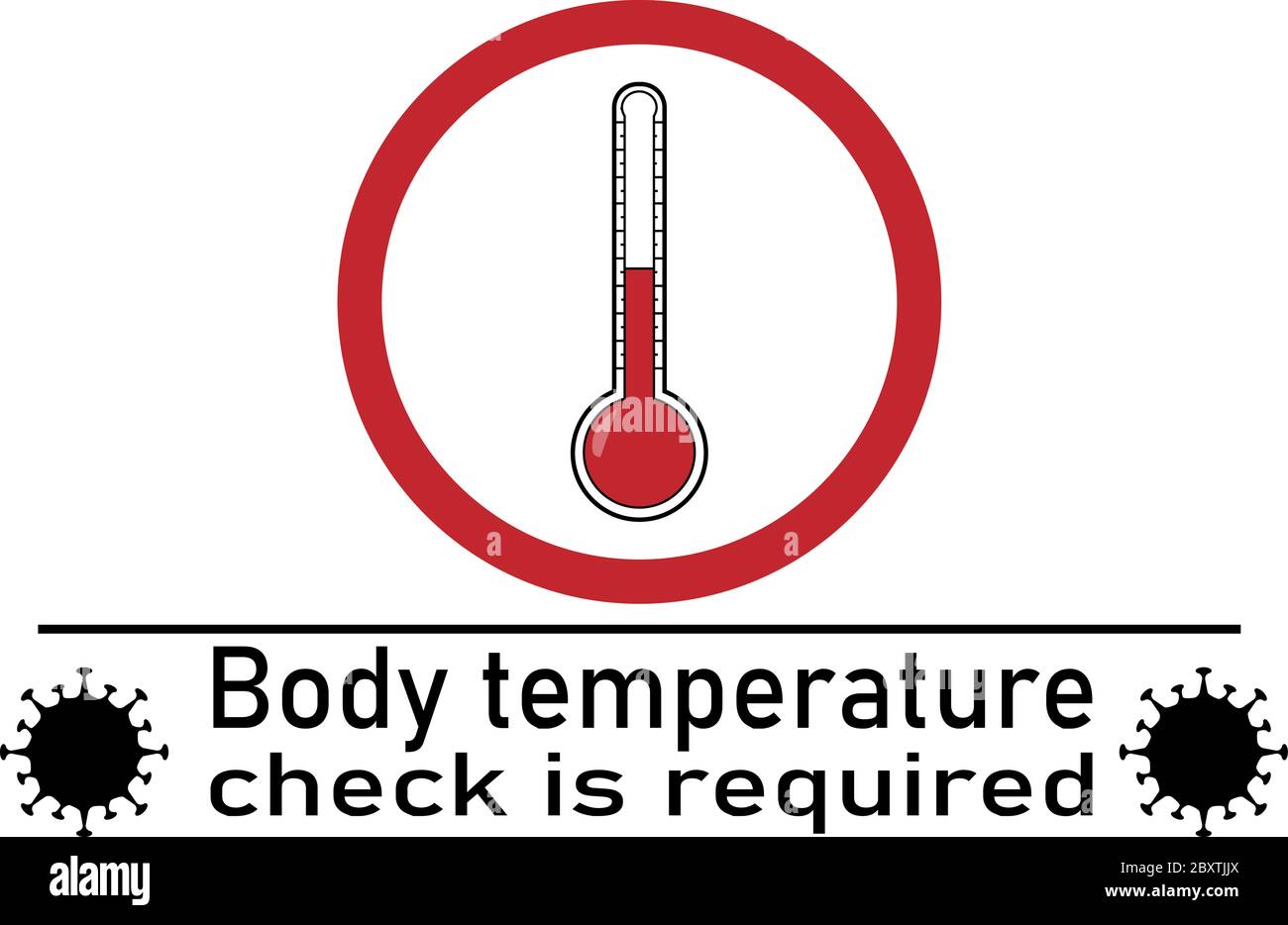 Body temperature check Stock Vector Images - Alamy