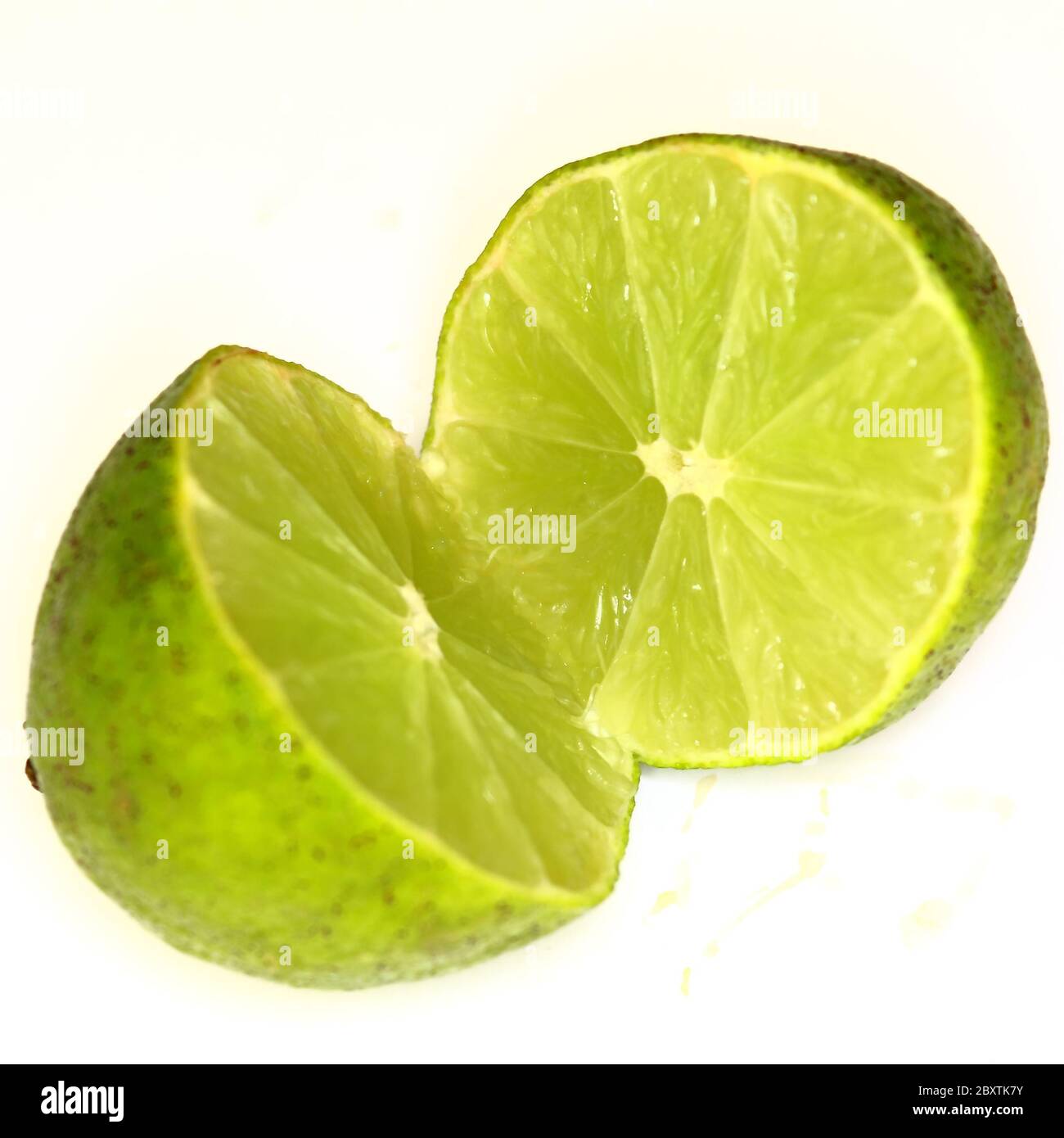 Lime isolated on a white background cut Stock Photo - Alamy