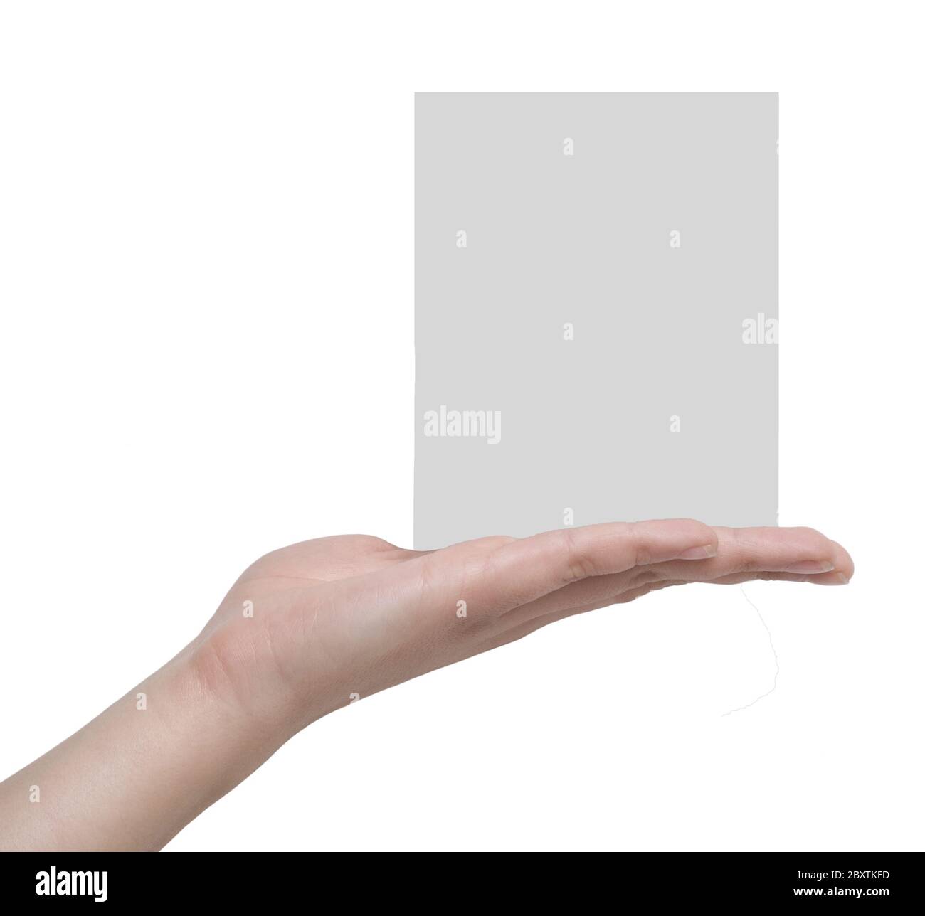 blank on a hand Stock Photo - Alamy