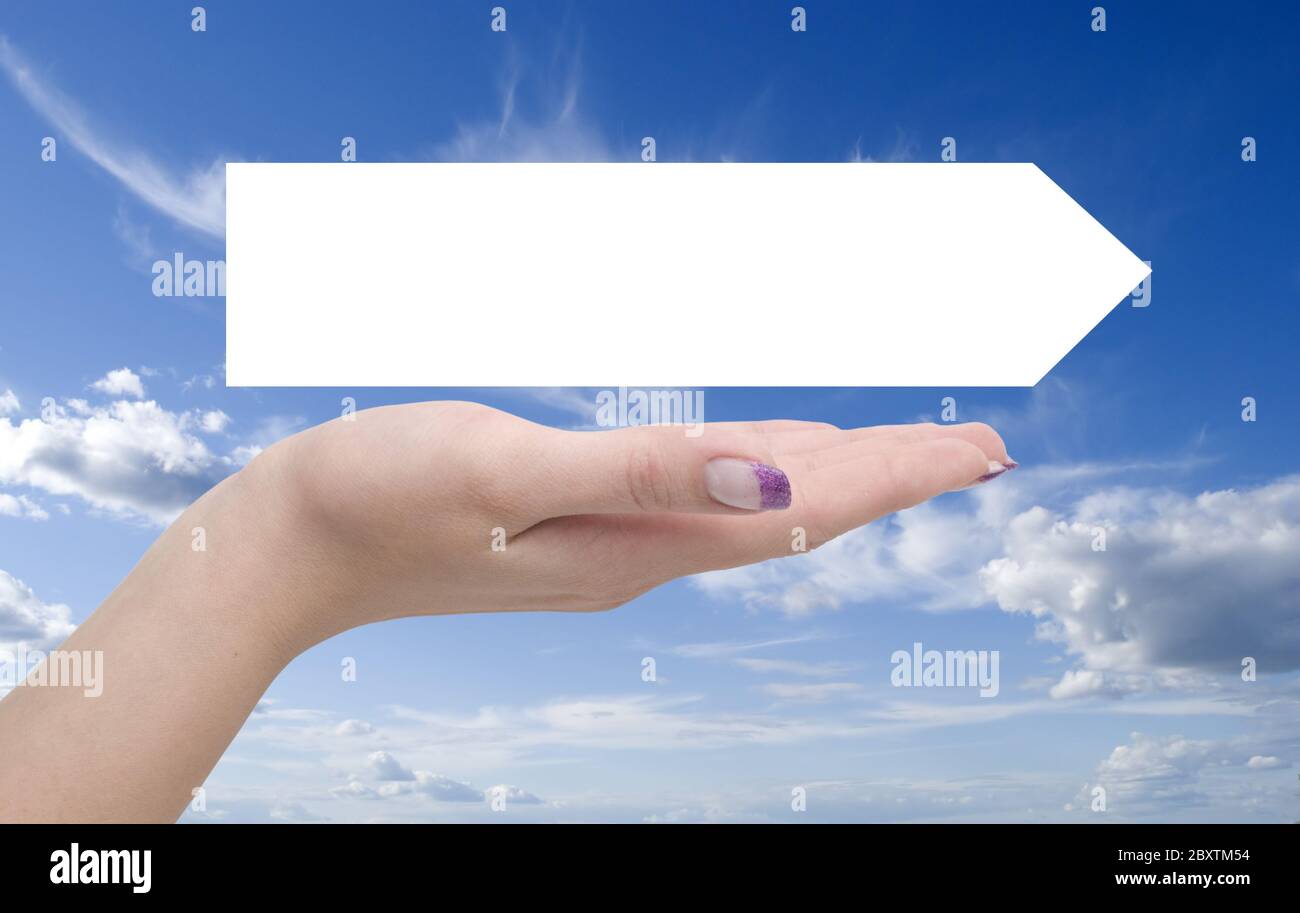 Hand arrow hi-res stock photography and images - Alamy