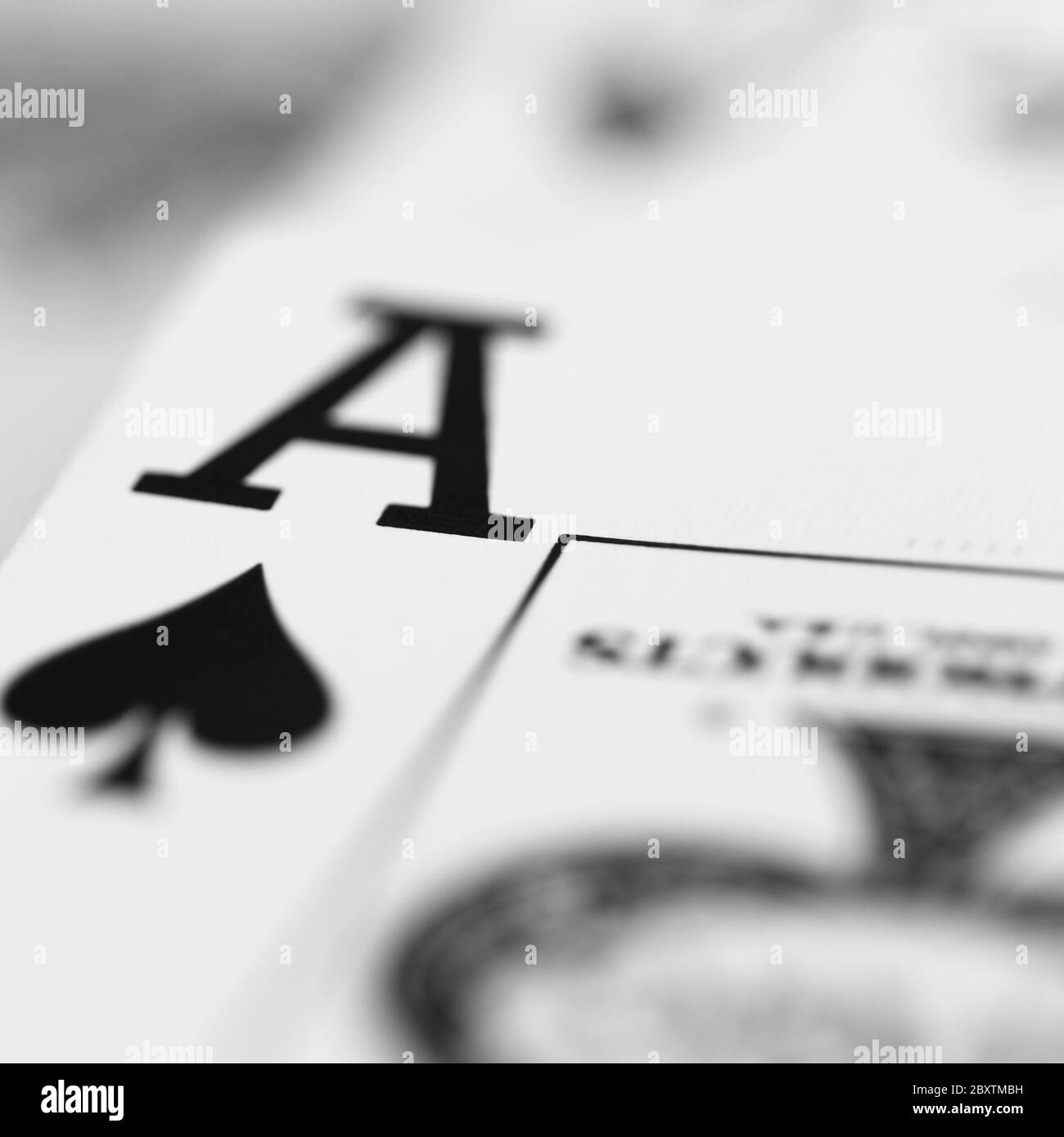skat card pik ass black Stock Photo - Alamy