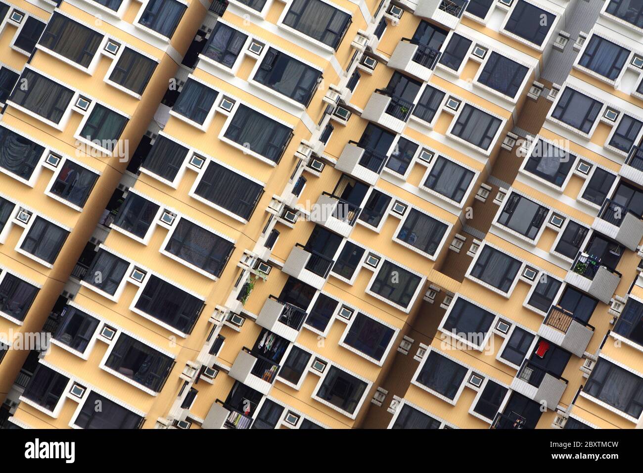 crowded apartment block Stock Photo - Alamy