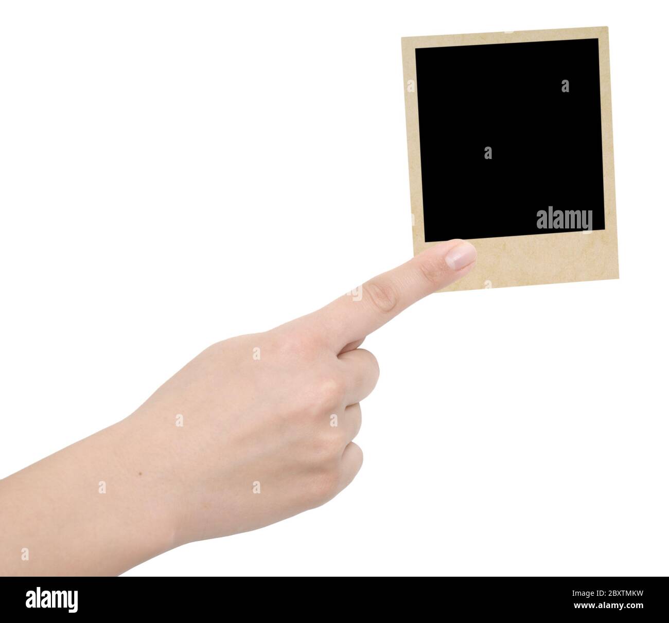 photo frame in a hand Stock Photo - Alamy