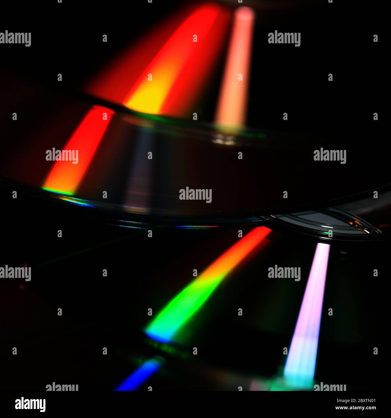 light reflections on a cd Stock Photo - Alamy