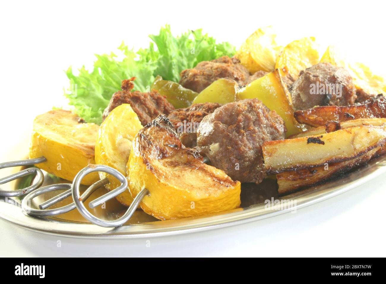 Moroccan barbecue skewer Stock Photo - Alamy