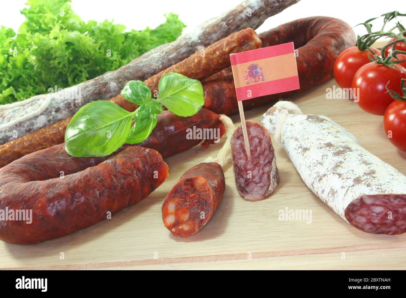 Sausage spanish salami hi-res stock photography and images - Alamy