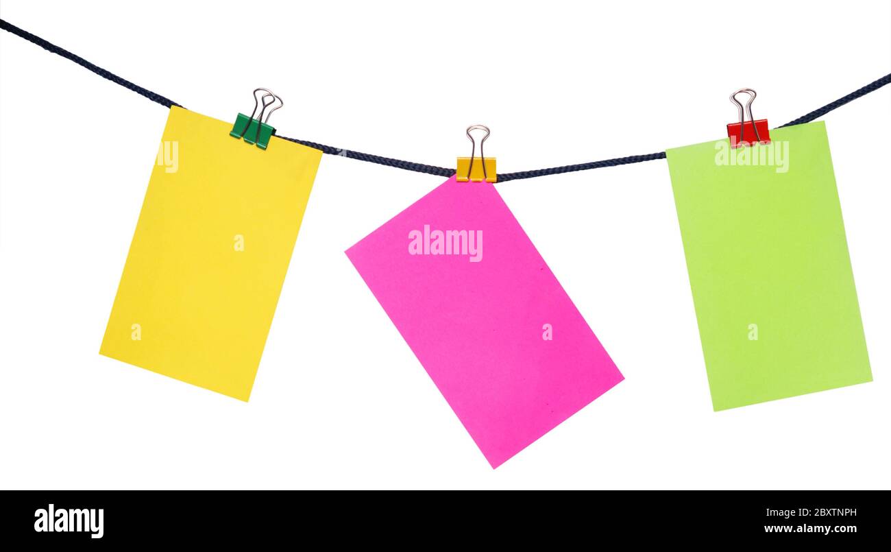 Color post it notes hi-res stock photography and images - Alamy