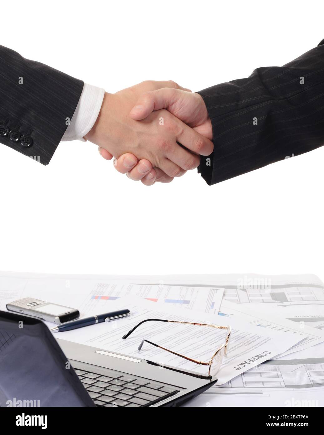 Business handshake drawing hi-res stock photography and images - Alamy