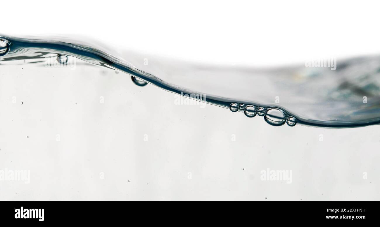 wave and bubbles Stock Photo - Alamy