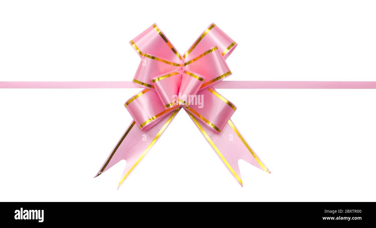 Pink bow hi-res stock photography and images - Alamy