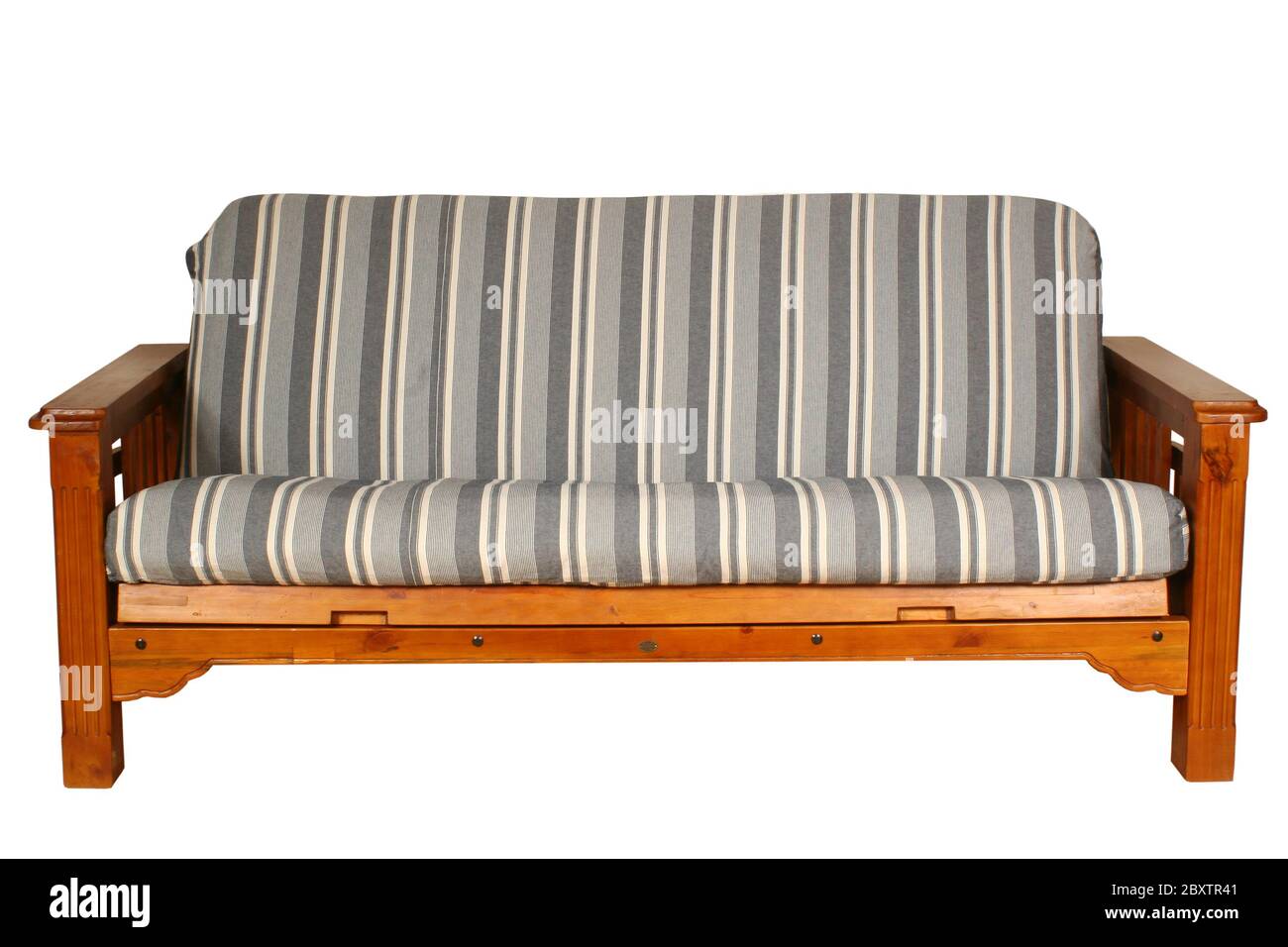 Brown wooden sofa Cut Out Stock Images & Pictures - Alamy