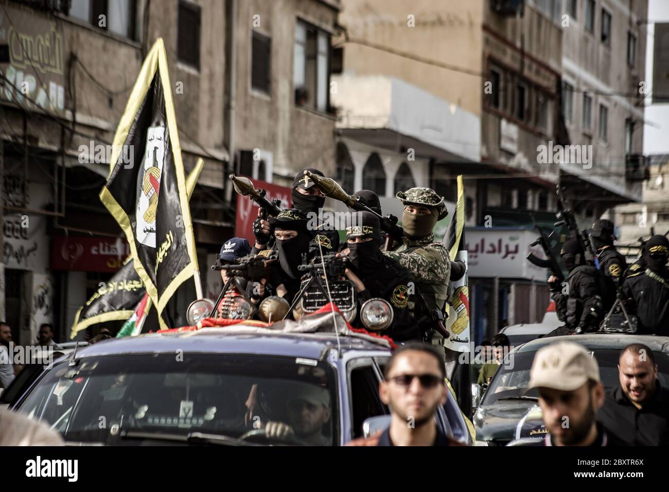 Gaza, Palestine. 07th June, 2020. Palestinian Islamic Jihad supporters ...