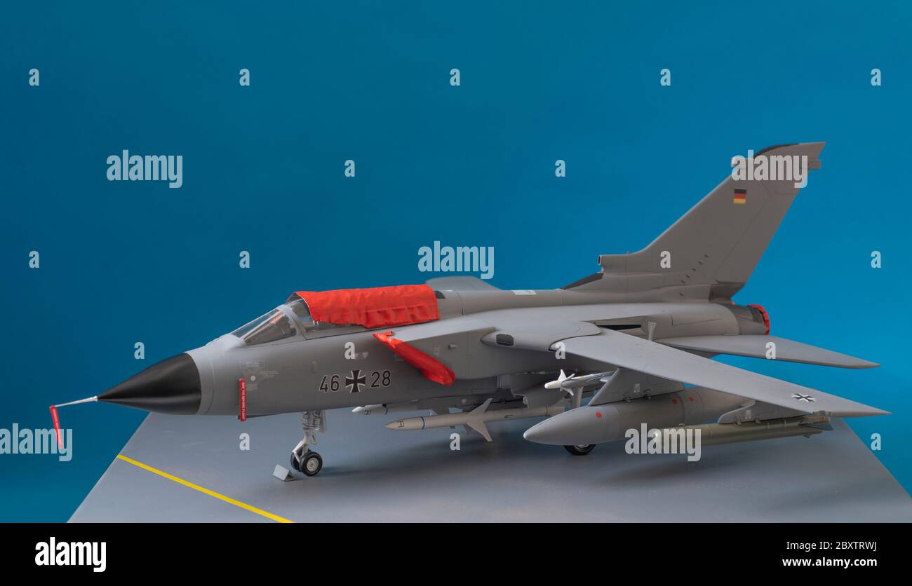 Luftwaffe Panavia Tornado with engine intake and exhaust shields Stock ...
