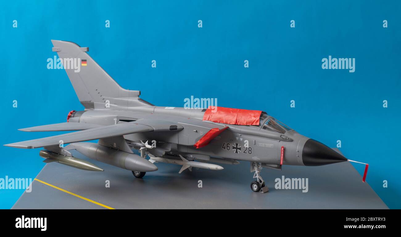 Luftwaffe Panavia Tornado with engine intake and exhaust shields Stock ...