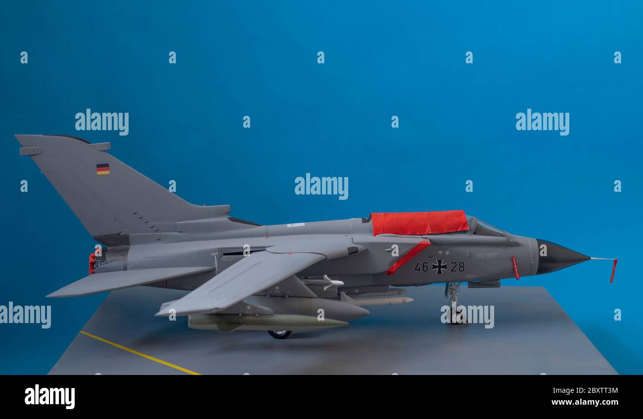 Luftwaffe Panavia Tornado with engine intake and exhaust shields Stock ...