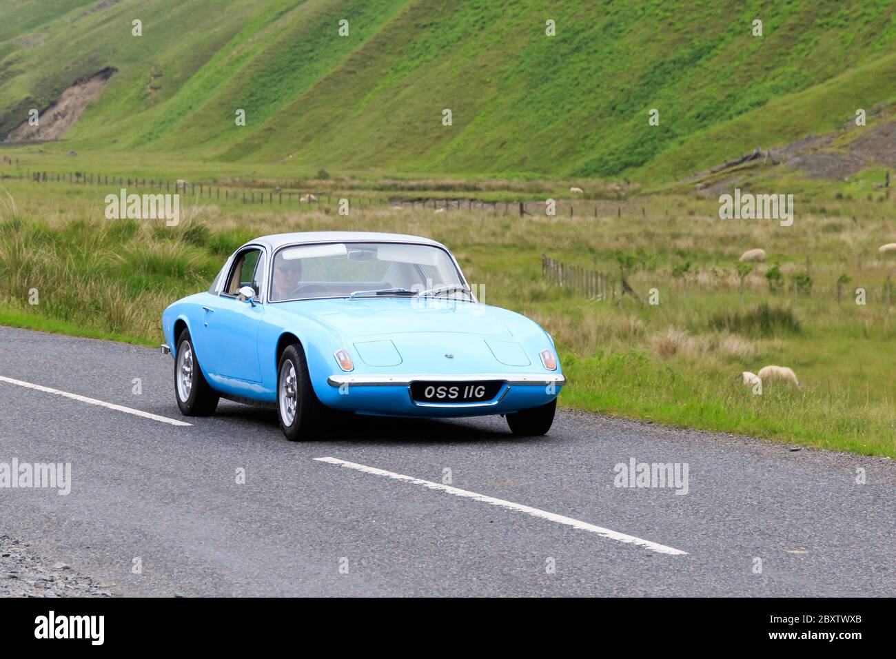 MOFFAT, SCOTLAND - JUNE 29, 2019: 1968 Lotus Elan Sorts car in a ...