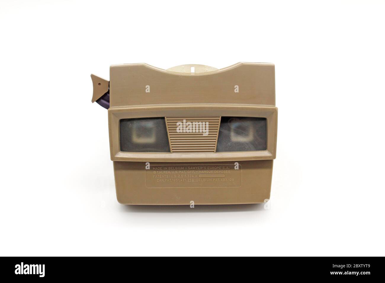 Plastic stereoscopic slide viewer, isolated on white background Stock ...