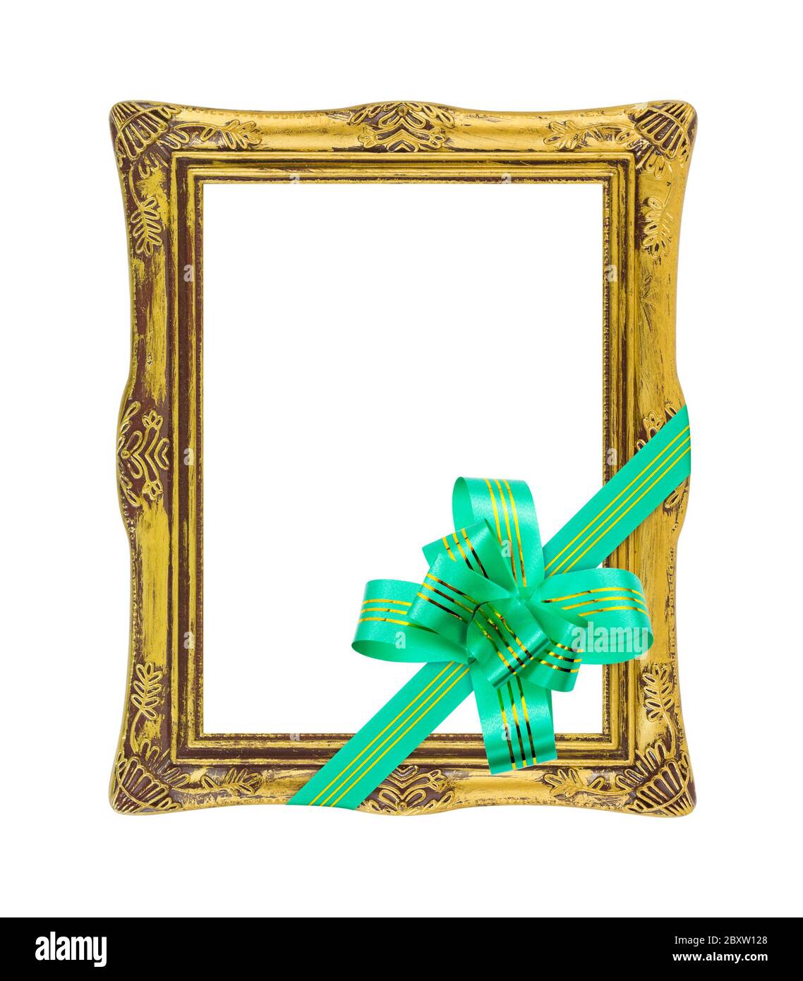 Retro frame and bow Stock Photo - Alamy