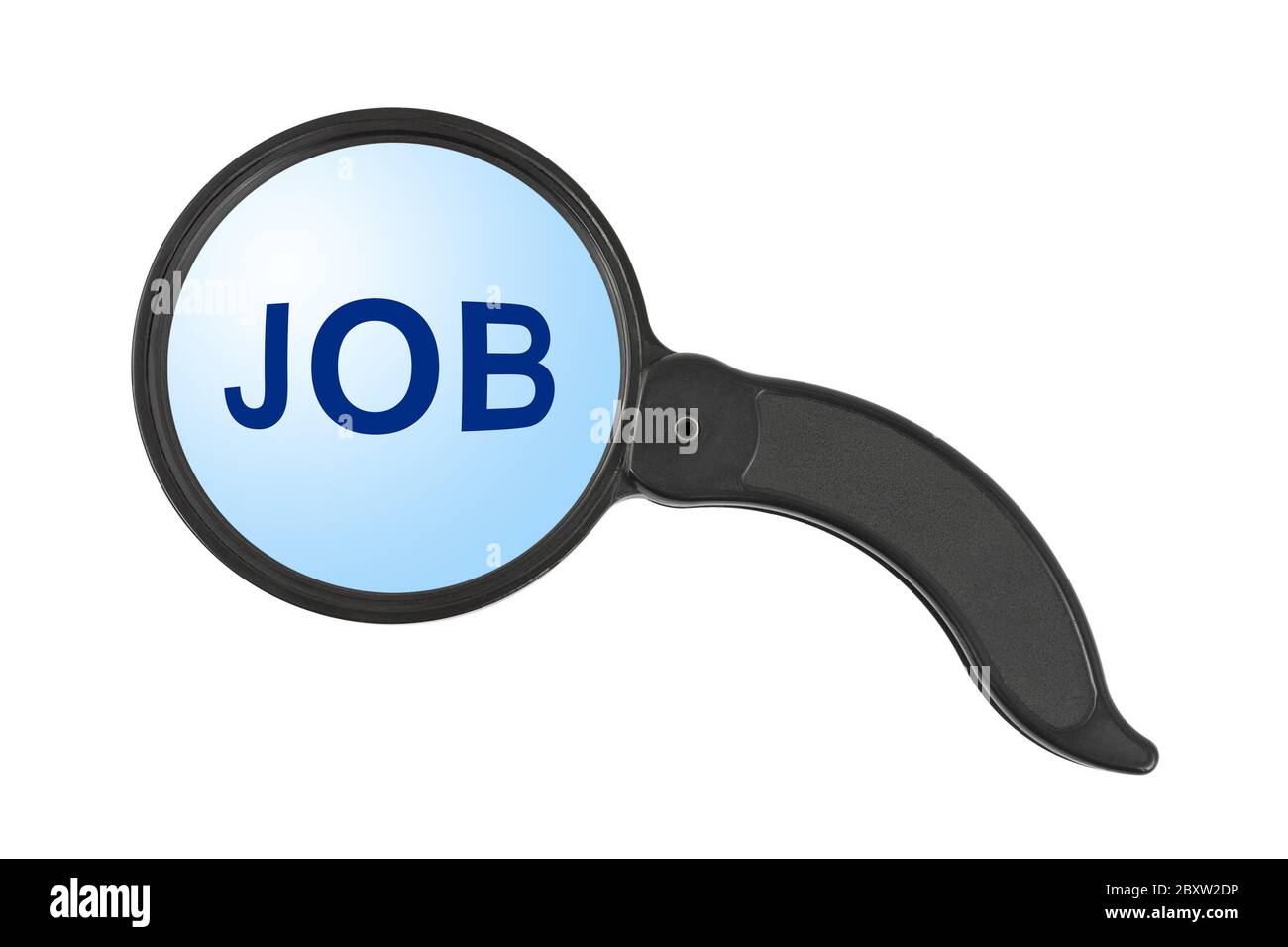 Magnifying glass and word Job Stock Photo - Alamy