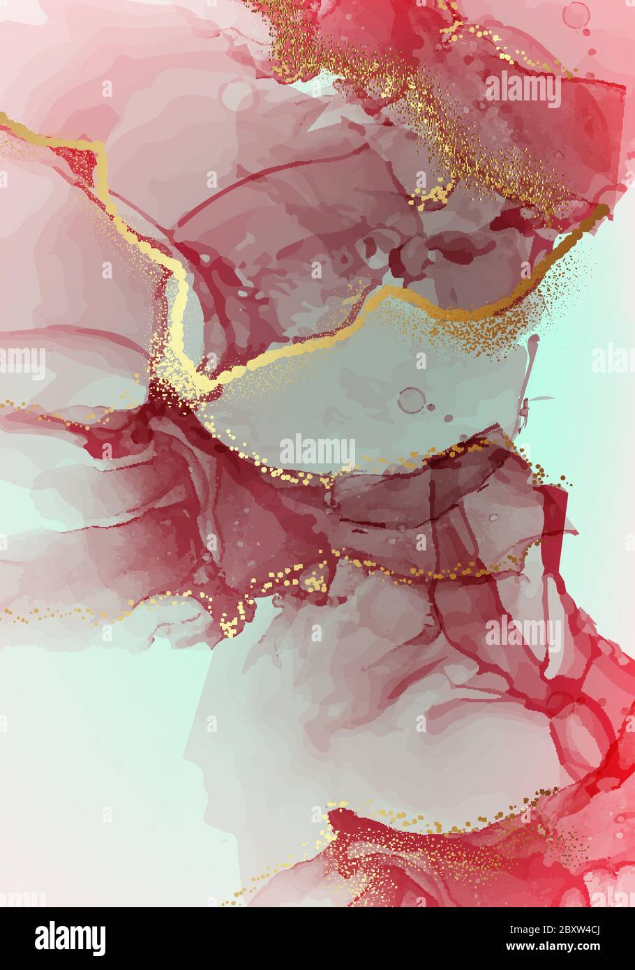 Gradient swirls liquid paint Stock Vector Images - Alamy