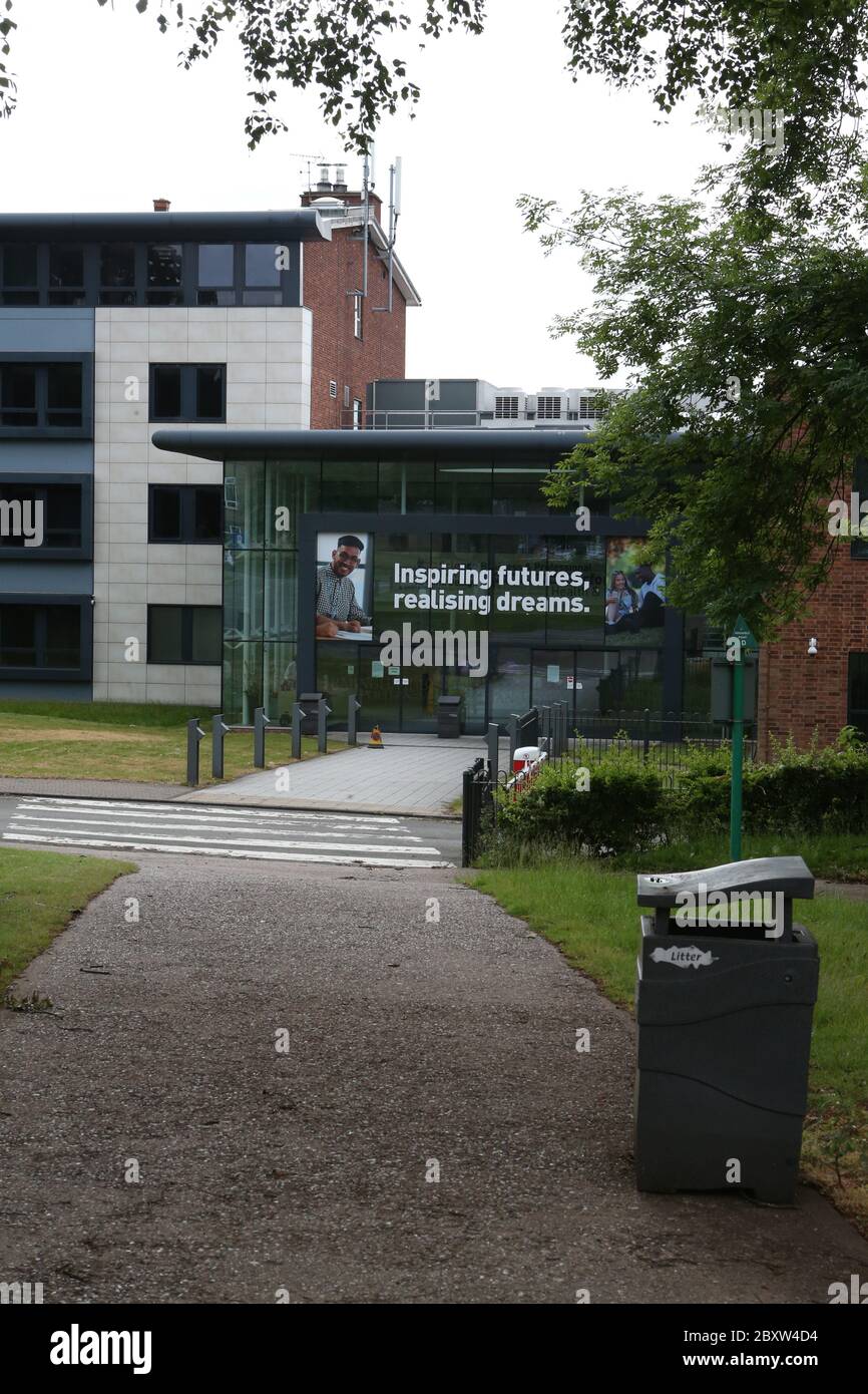Pedestrian entrance to Sutton Coldlfield College Stock Photo - Alamy