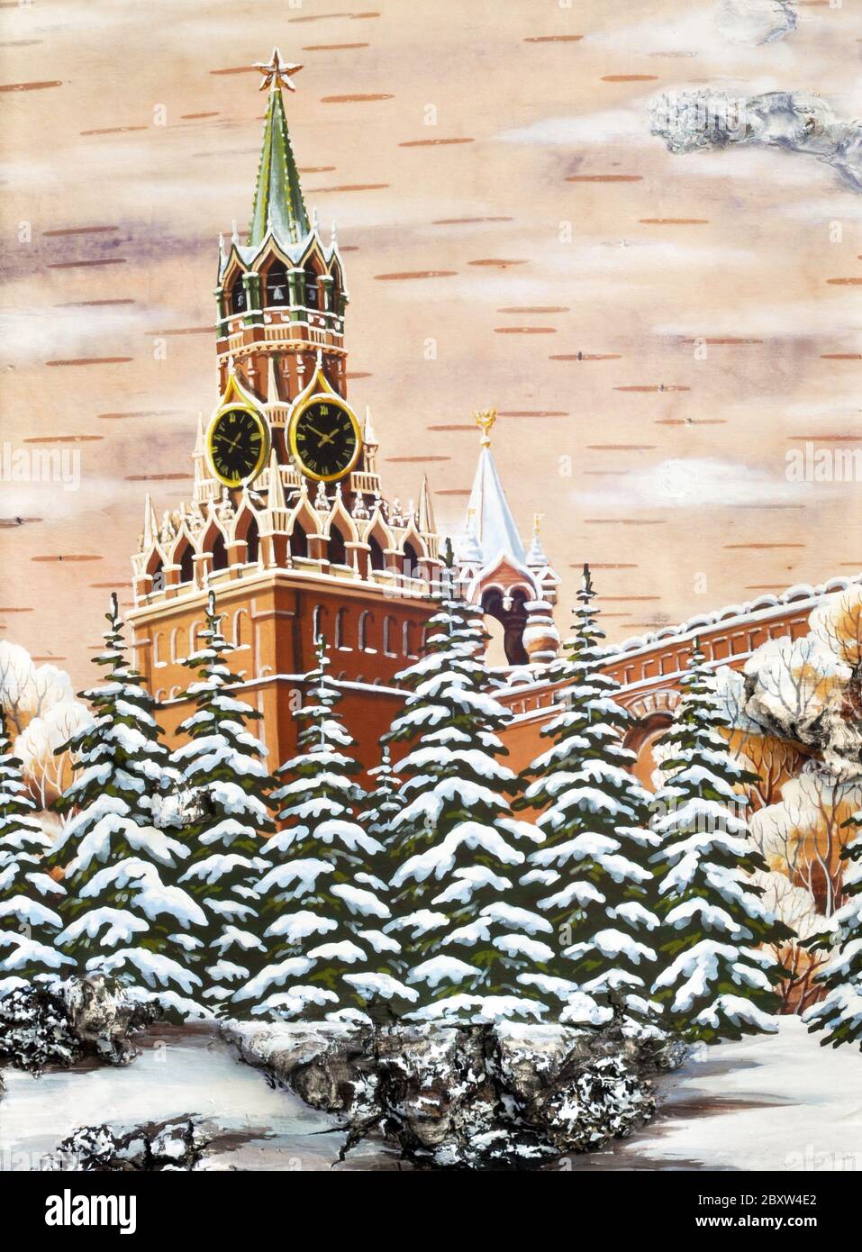Moscow landscape painting hi-res stock photography and images - Alamy
