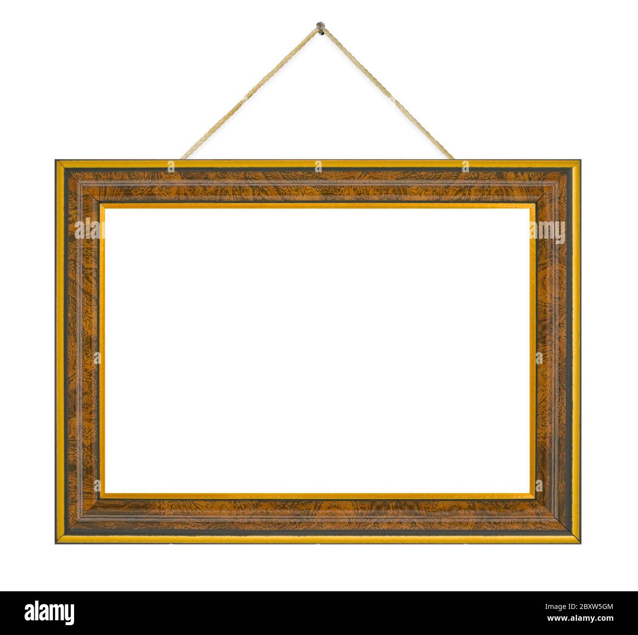 Retro frame with string Stock Photo - Alamy