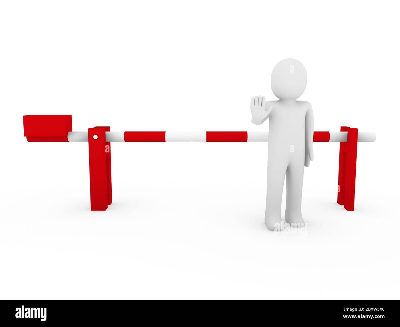 Human barrier Cut Out Stock Images & Pictures - Alamy