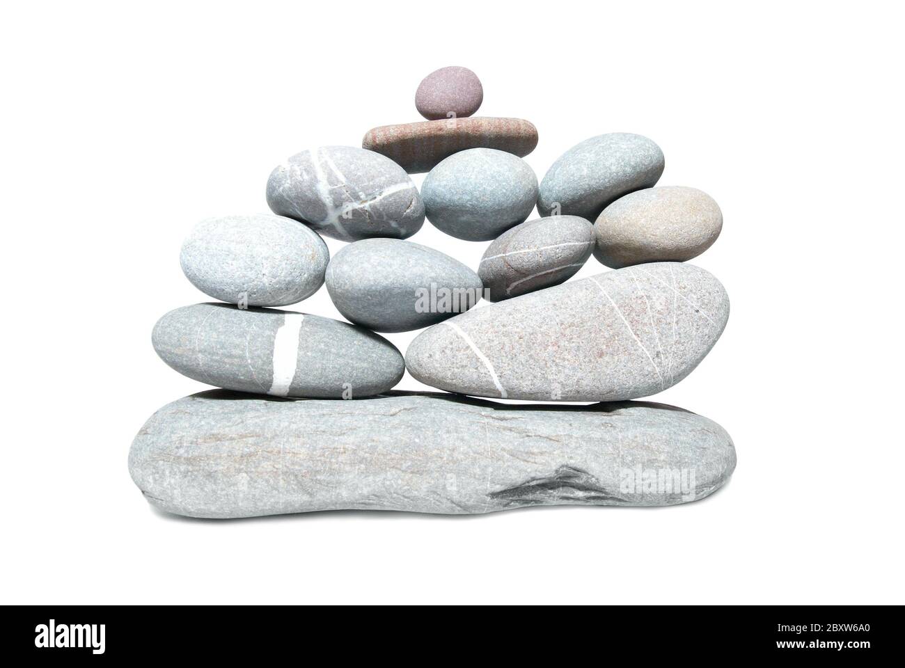 Pebble column Cut Out Stock Images & Pictures - Alamy
