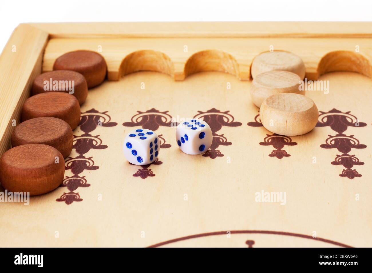 Backgammon games piece hi-res stock photography and images - Alamy