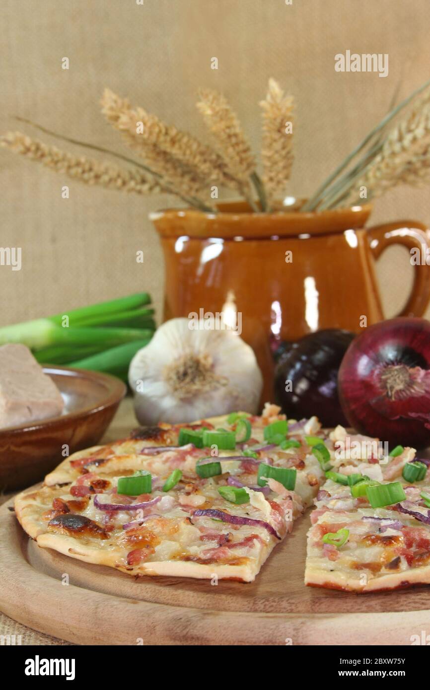 Tarte flambee hi-res stock photography and images - Alamy