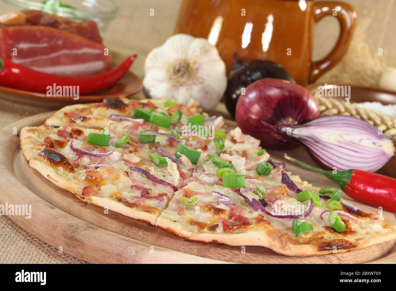 Tarte flambee hi-res stock photography and images - Alamy