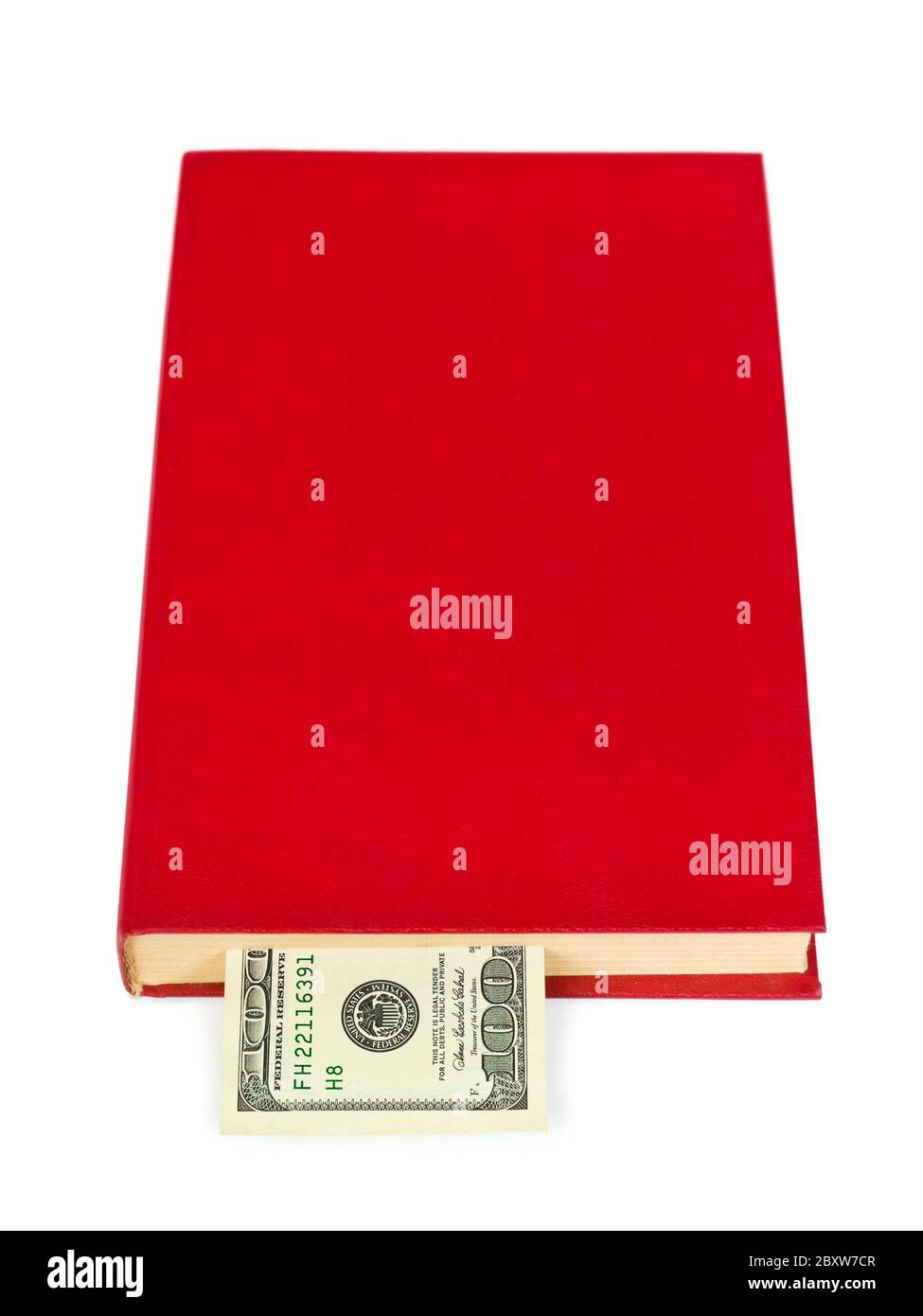 Money in book Stock Photo - Alamy