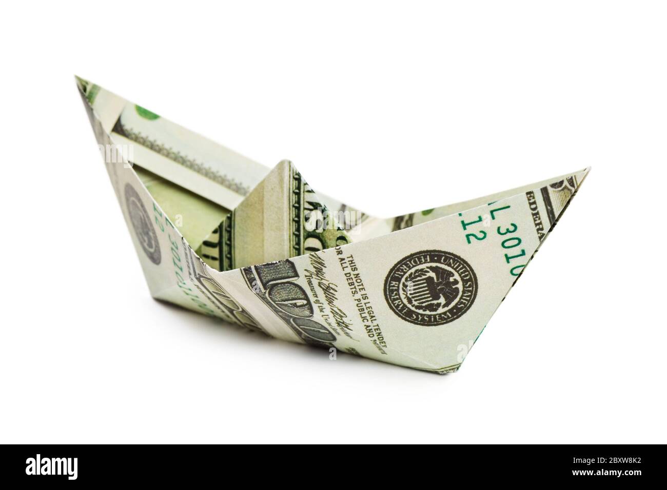 Ship made of money Stock Photo - Alamy