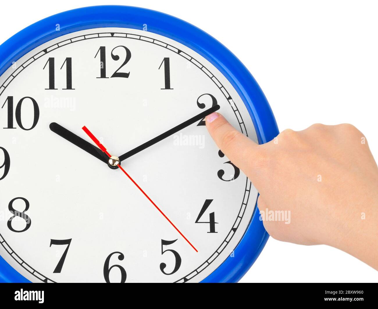 Hand stop time Stock Photo - Alamy