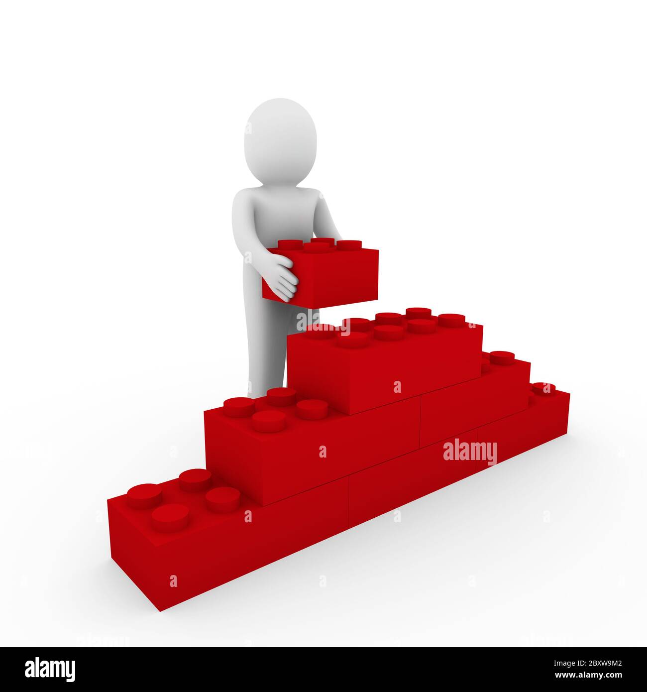 Red wall building Cut Out Stock Images & Pictures - Alamy