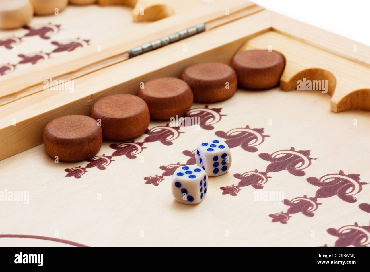 Backgammon games piece hi-res stock photography and images - Alamy
