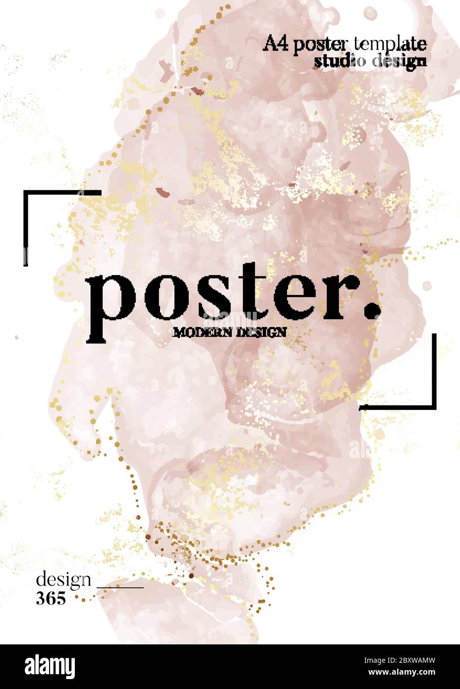 Gold foil pattern hi-res stock photography and images - Alamy