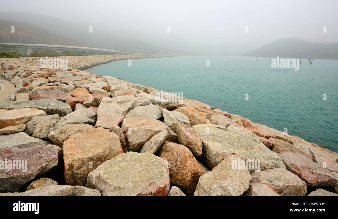 Jetty boulders hi-res stock photography and images - Alamy
