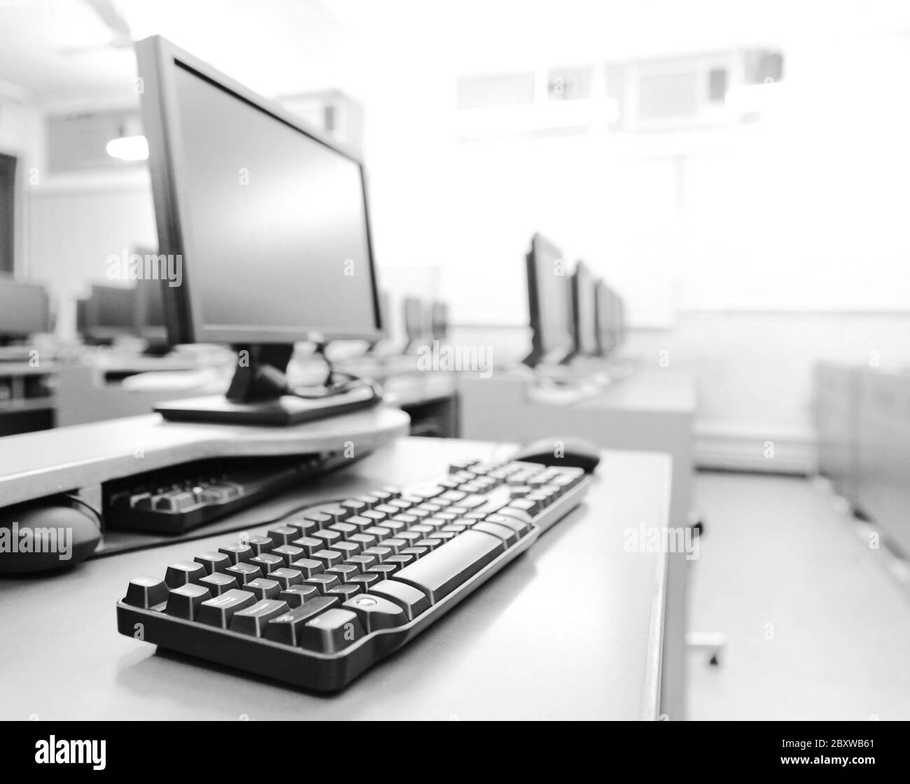 workplace room with computers Stock Photo - Alamy