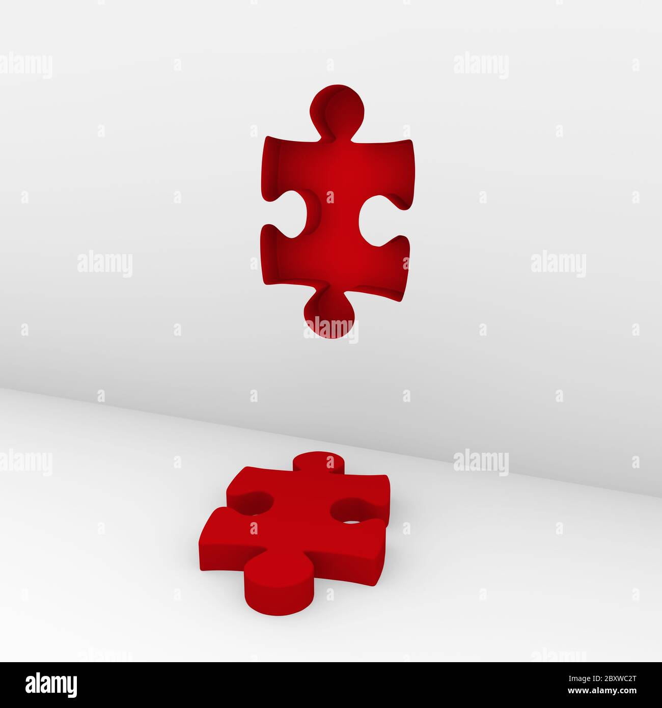 Red wall 3d hi-res stock photography and images - Alamy