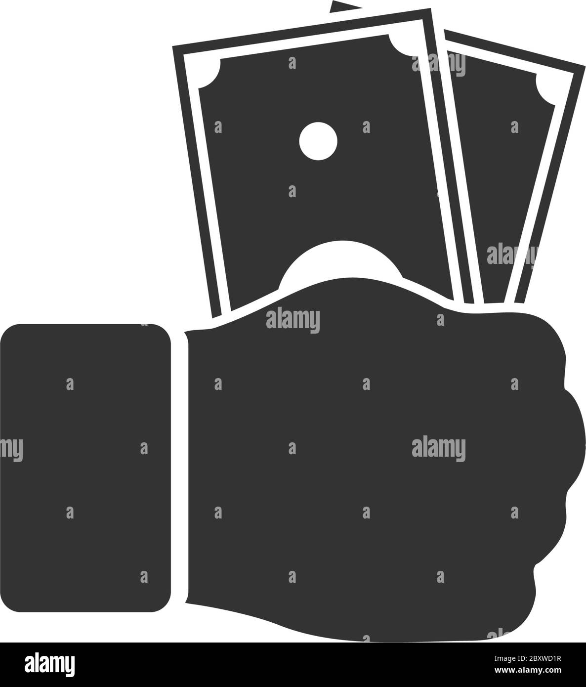 Business man hold money in Black and White Stock Photos & Images - Alamy