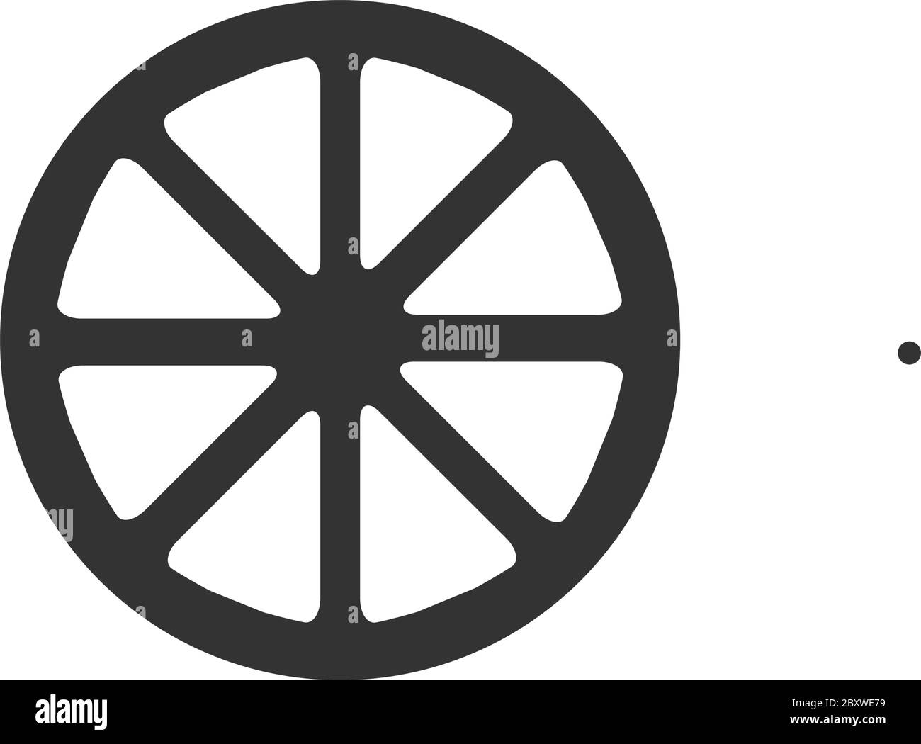 Lemon. Black Icon Flat on white background Stock Vector Image & Art - Alamy