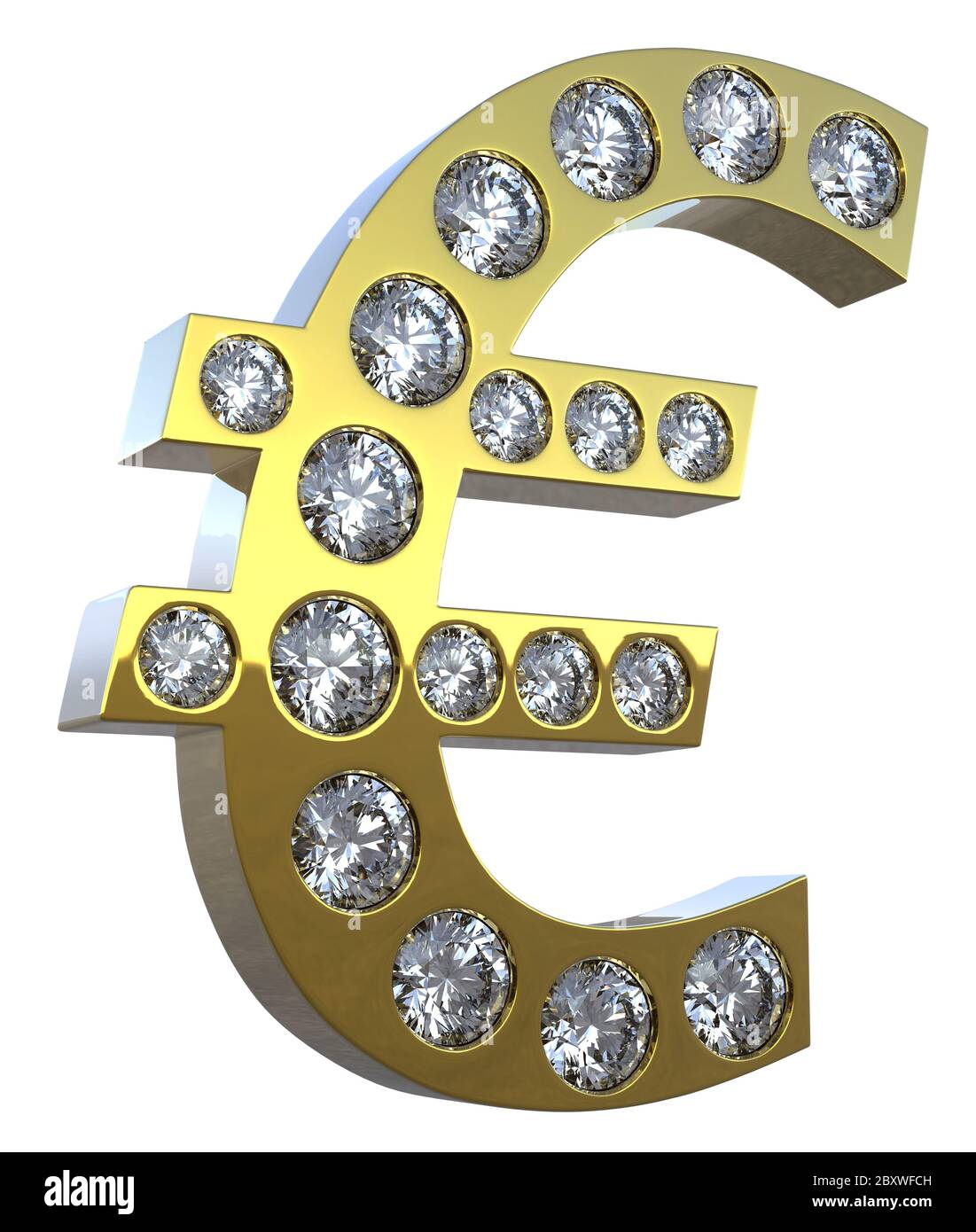 3d euro symbol hi-res stock photography and images - Alamy