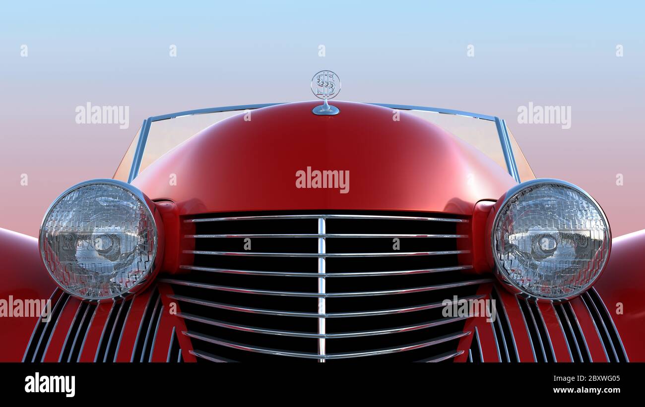 Car front view detail hi-res stock photography and images - Alamy