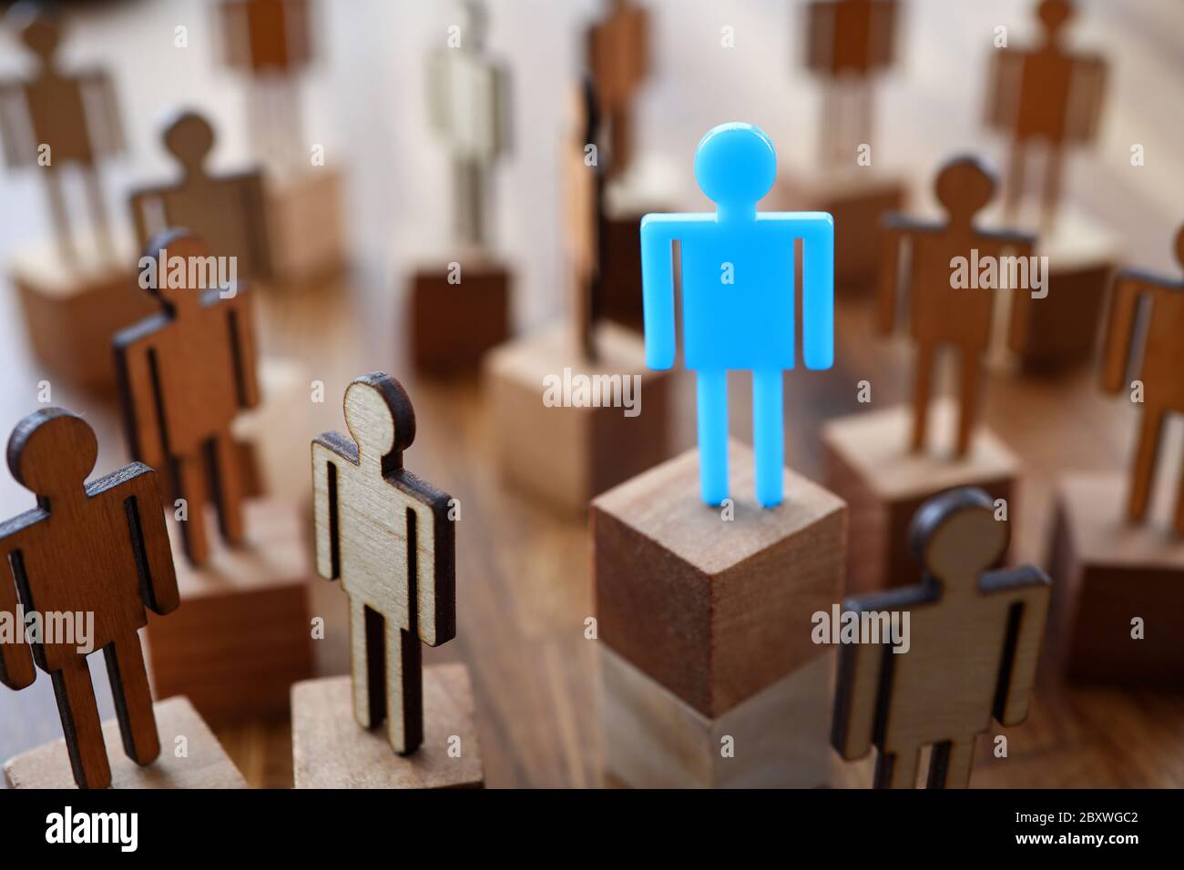 Human models on podium Stock Photo - Alamy