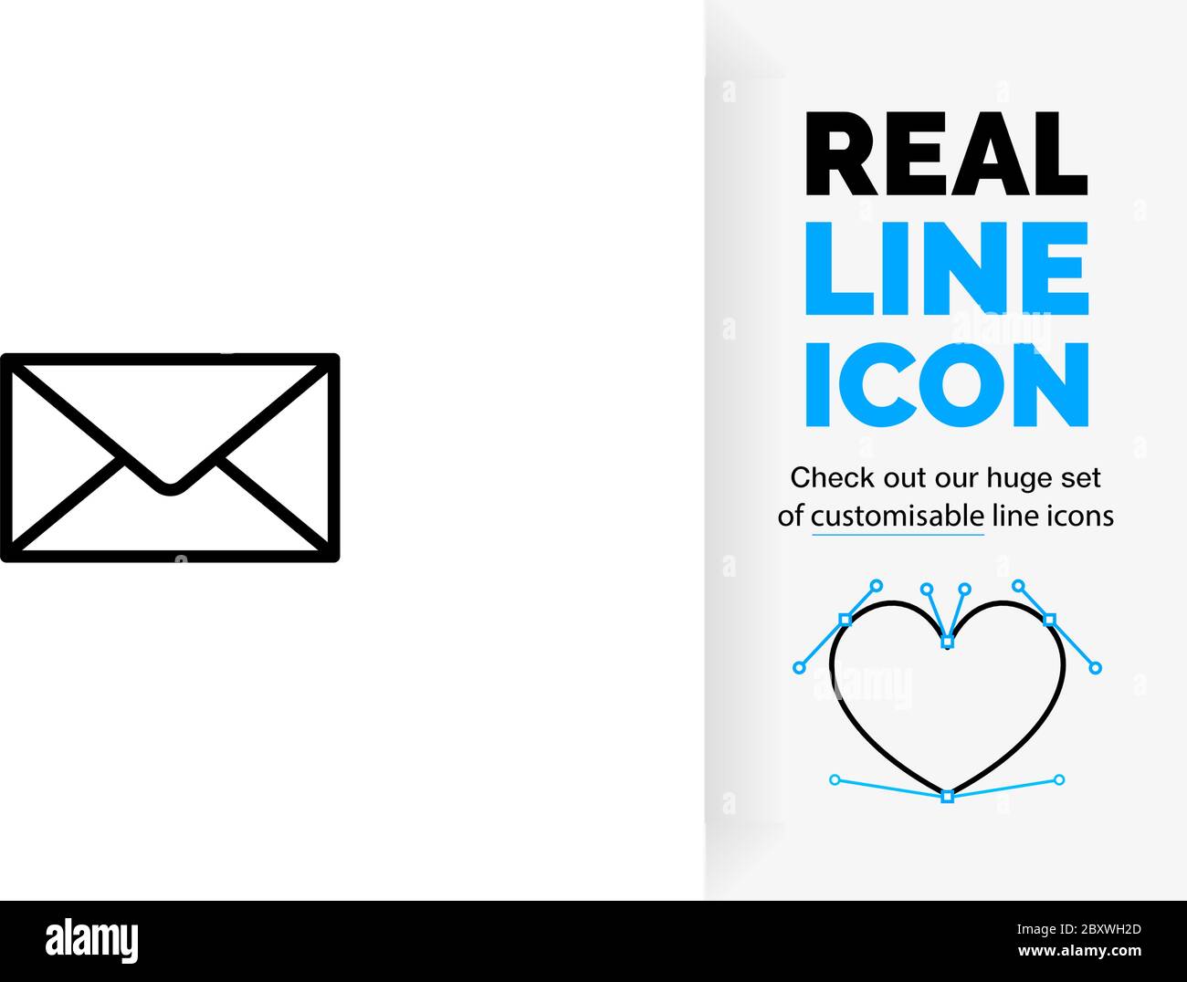 Closed envelope email line Stock Vector Images - Alamy