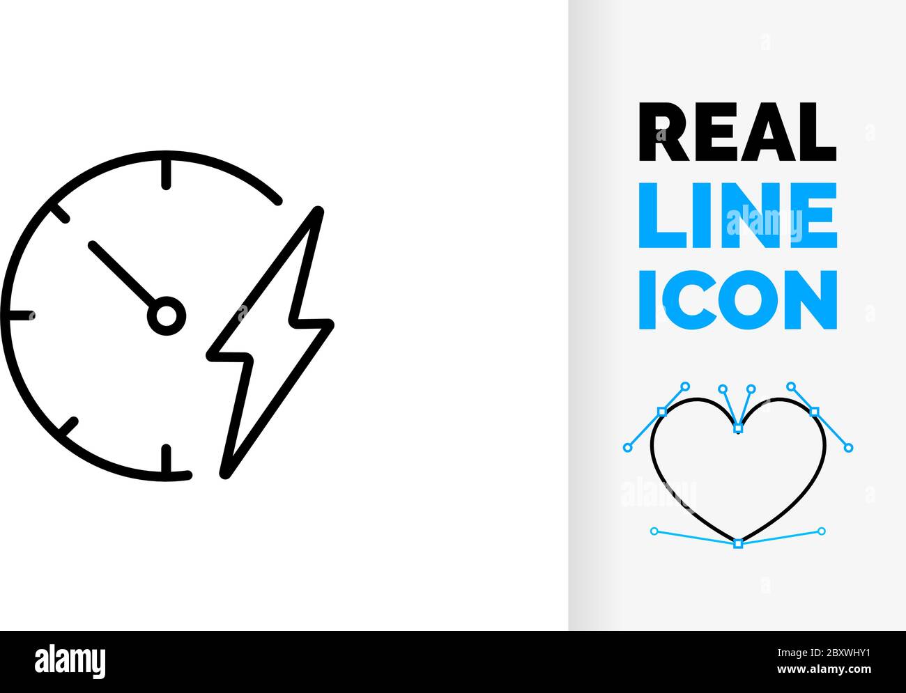 Energy icon modern line Stock Vector Images - Alamy